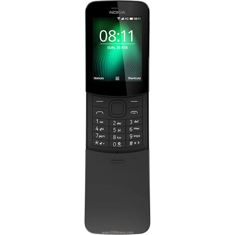 NOKIA 8110 4G DUAL SIM BLACK MOBILE PHONE - MegaTeL
